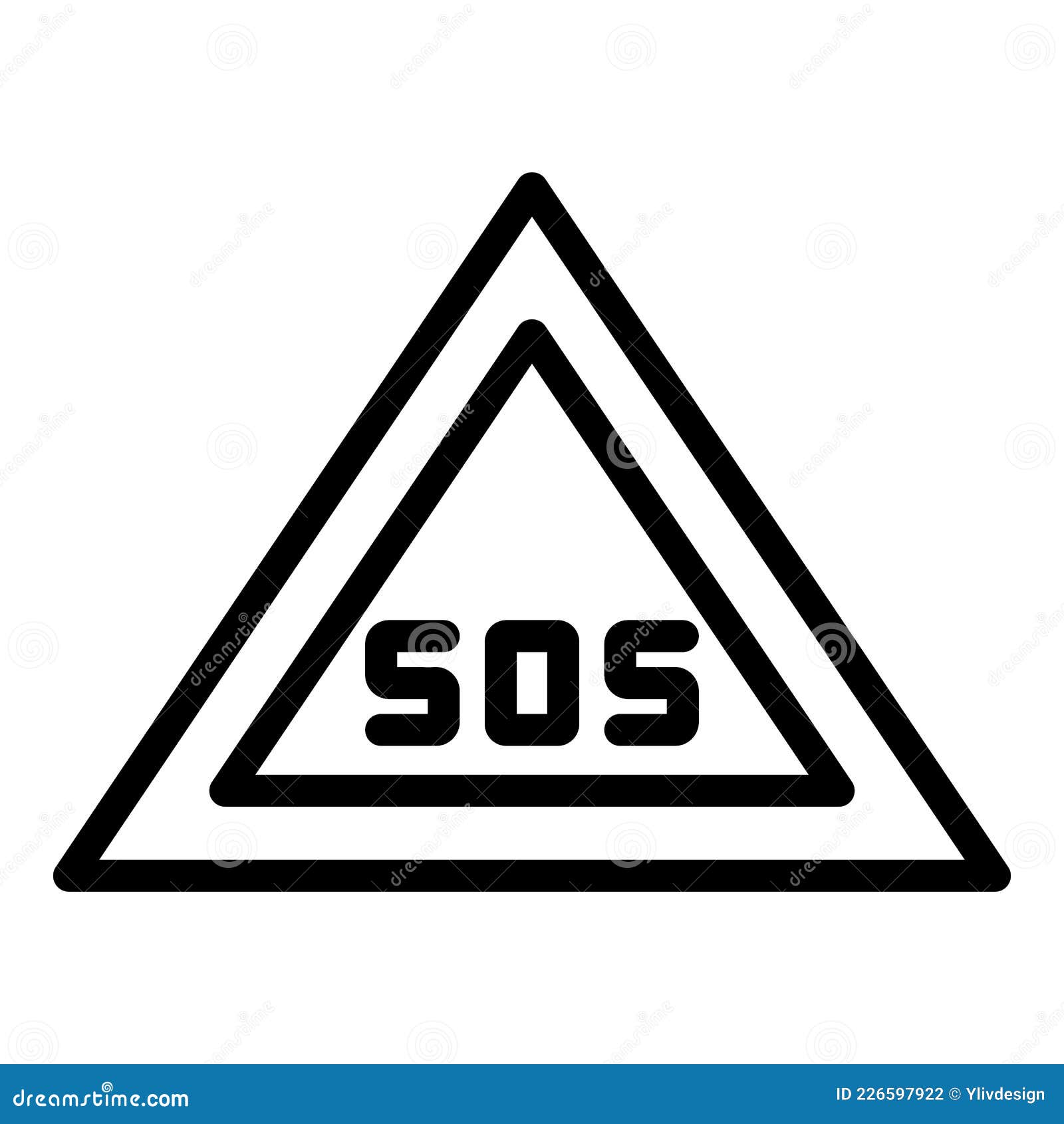 Emergency Triangular Icon Outline Vector. Triangle Sign Stock Vector ...