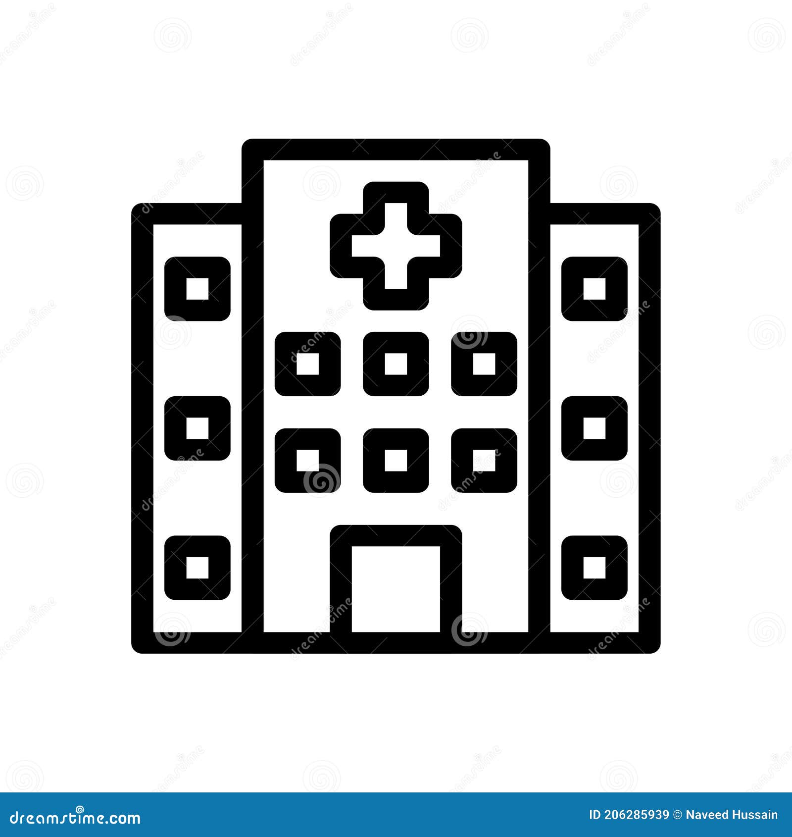 Emergency Vector Thin Line Icon Stock Vector - Illustration of hospital ...