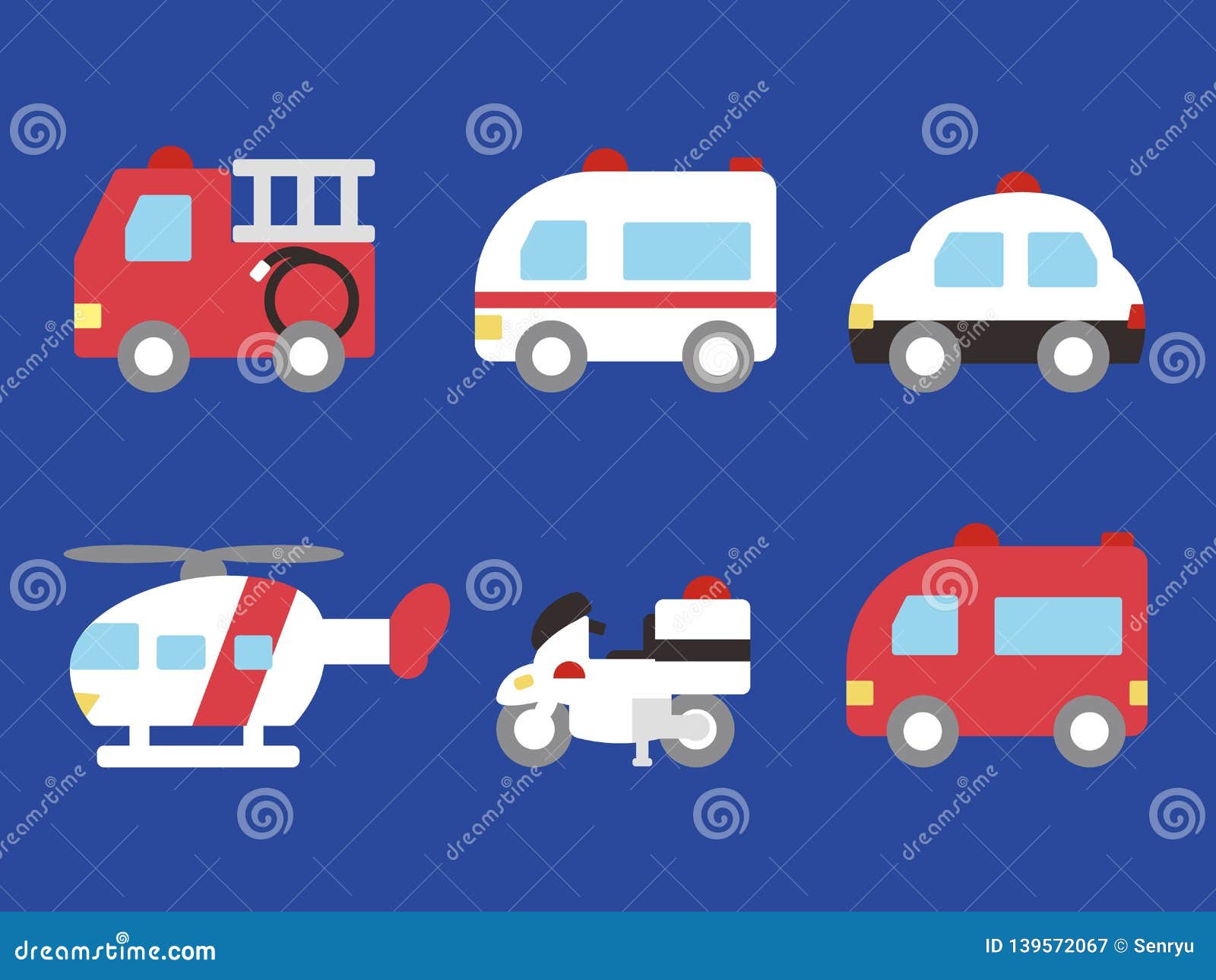 Emergency vehicle stock vector. Illustration of rescue - 139572067