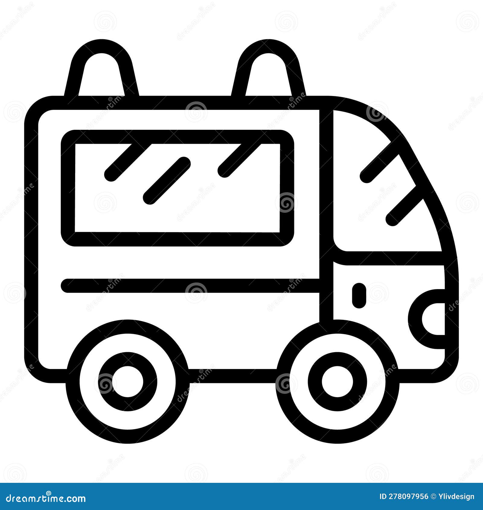 Emergency Vehicle Icon Outline Vector. Medic Rescue Stock Vector ...