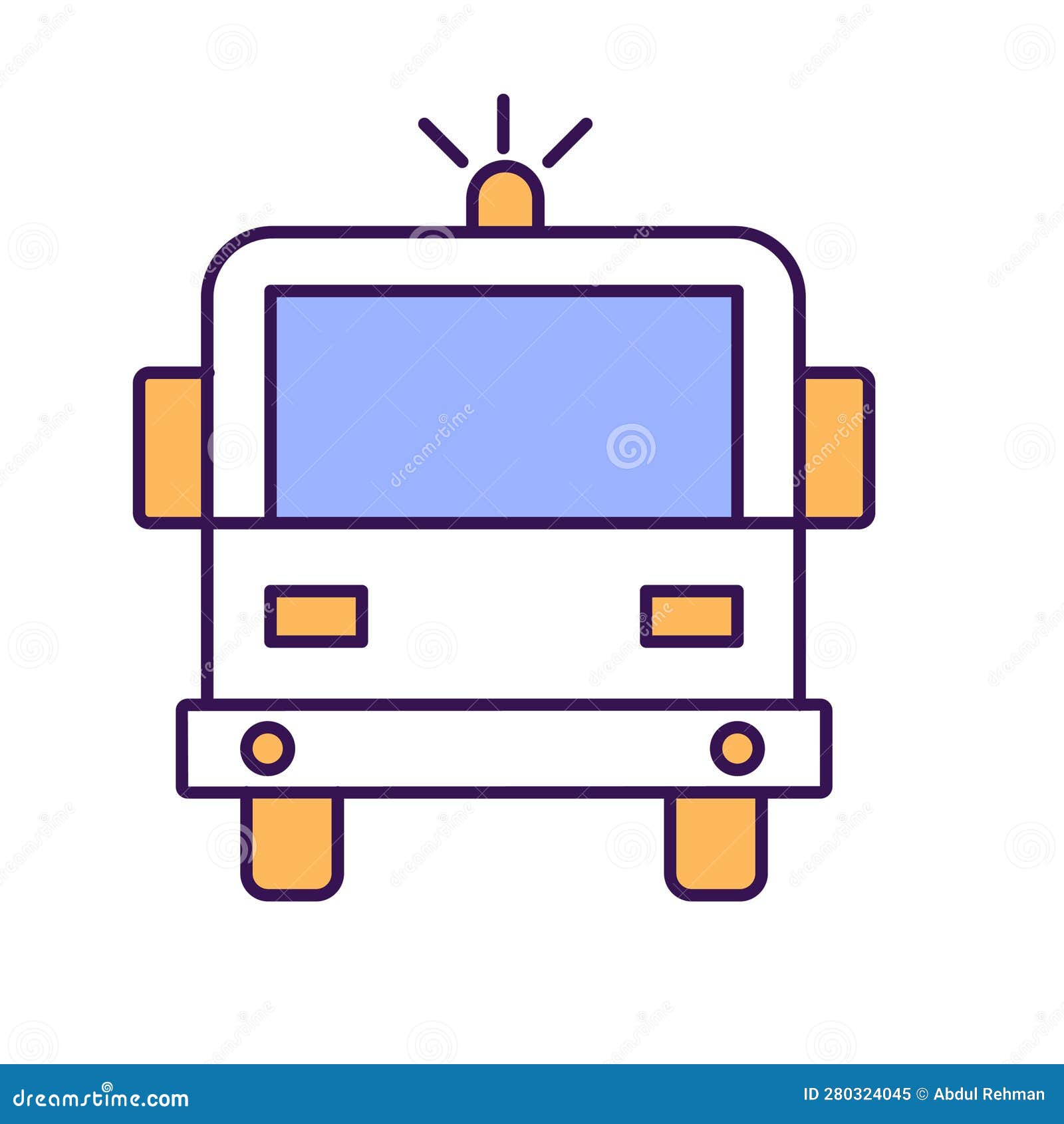 Emergency Vehicle Vector Icon Easily Modify. Stock Vector ...