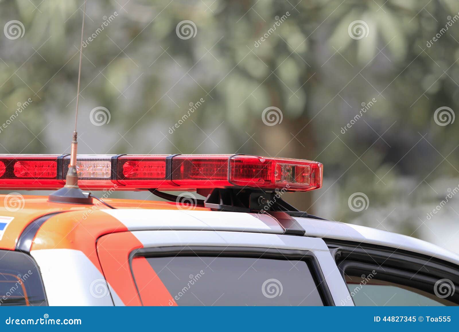 Emergency Warning Lights on Rescue Car Stock Image - Image of rescue ...