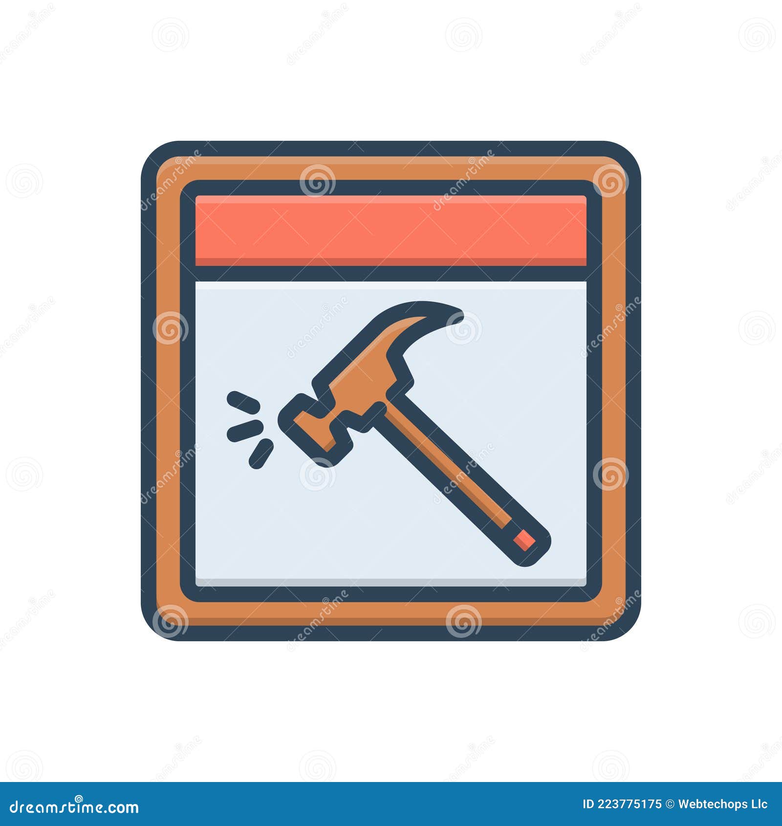 Emergency Window With Escape Ladder Symbol Sign, Vector Illustration ...