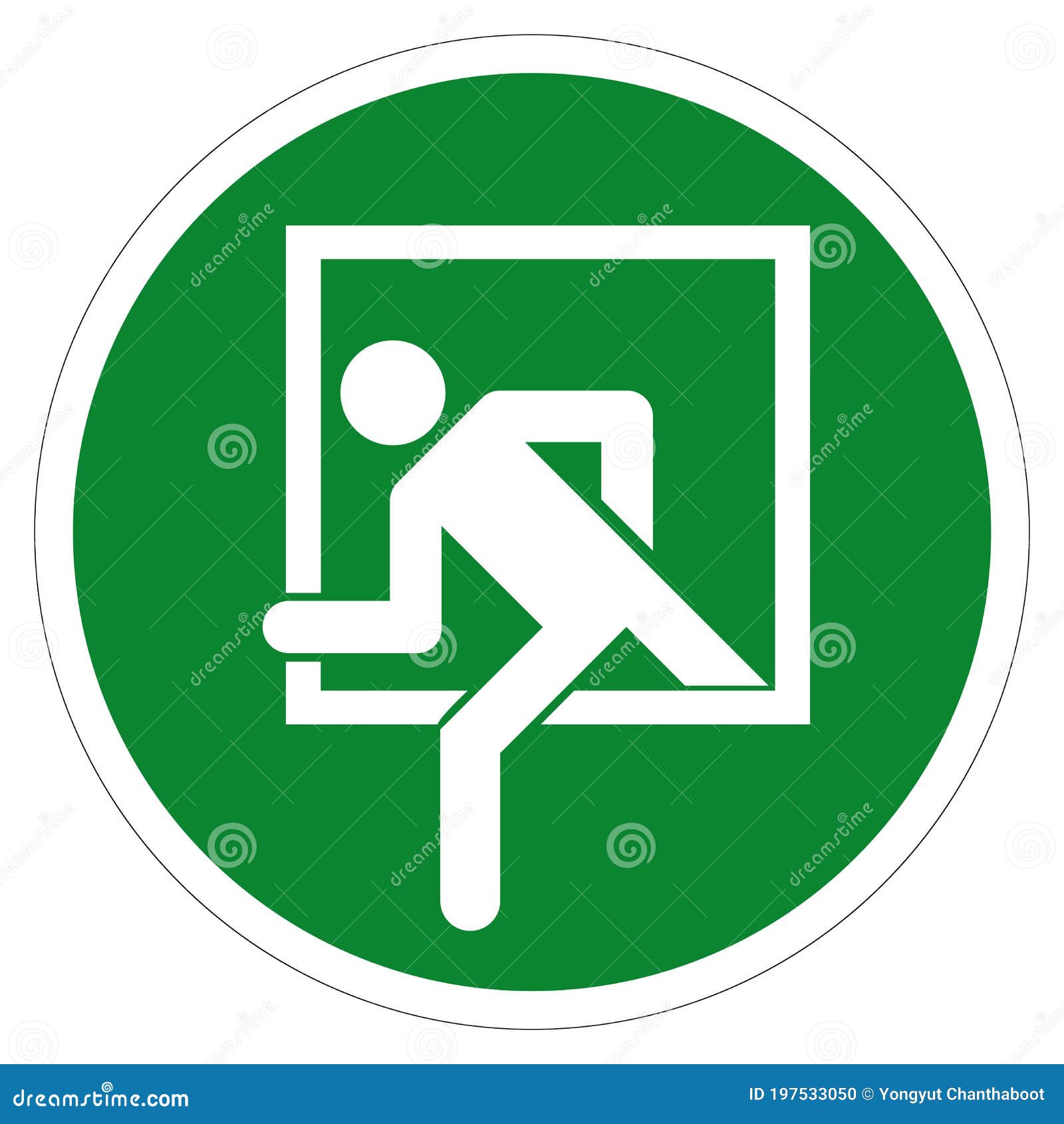 Emergency Window With Escape Ladder Symbol Sign, Vector Illustration ...