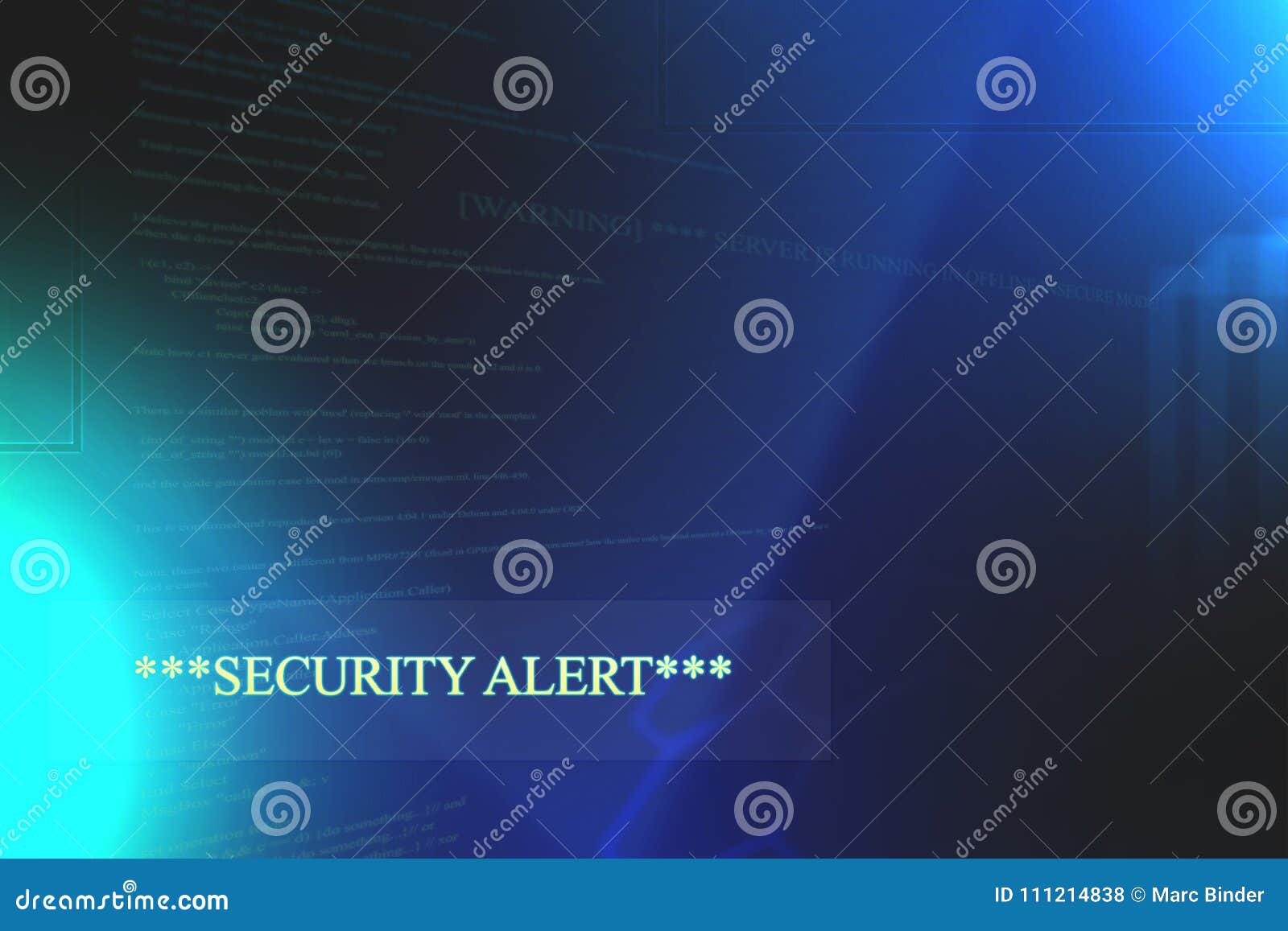 Emergent Security Alert on Computer Stock Illustration - Illustration ...
