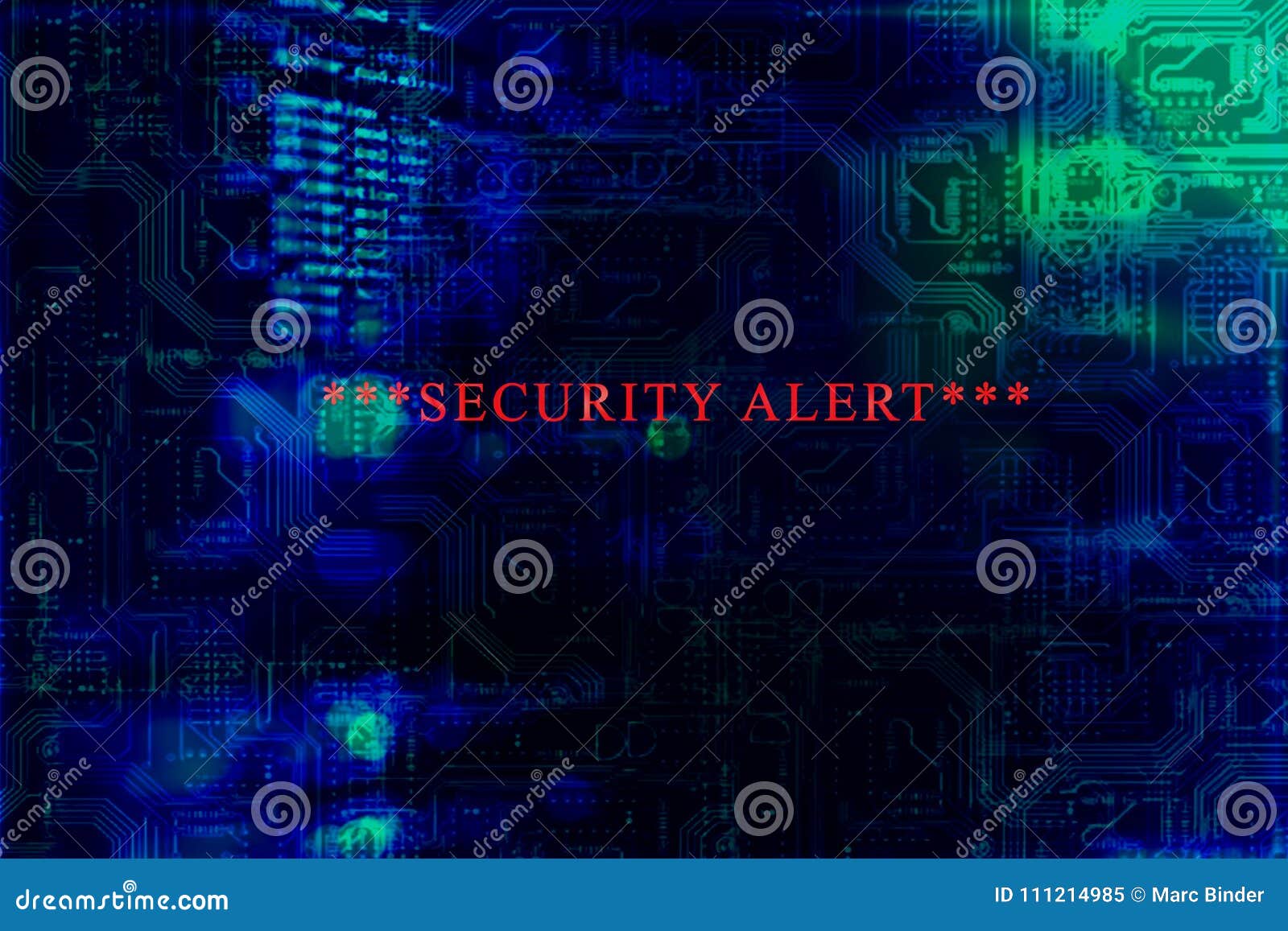Emergent Security Alert on Computer Stock Illustration - Illustration ...