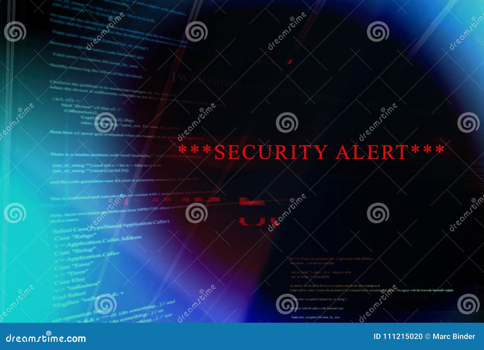 Emergent Security Alert on Computer Stock Illustration - Illustration ...