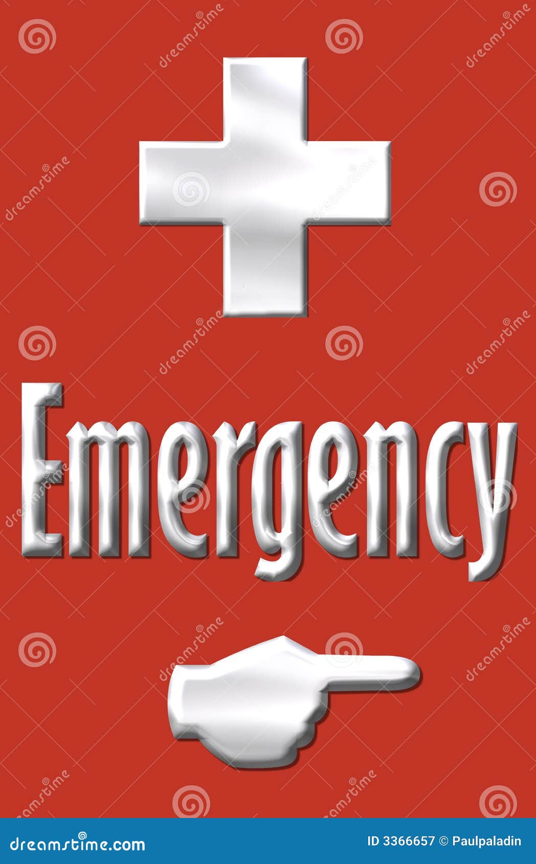 Emergenza illustrazione di stock. Illustrazione di zona - 3366657