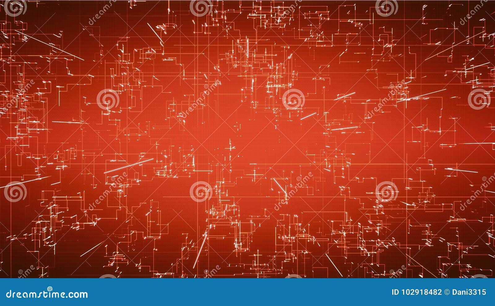 Emerging Connections, Conductors and Neural Signals Over Red Background ...