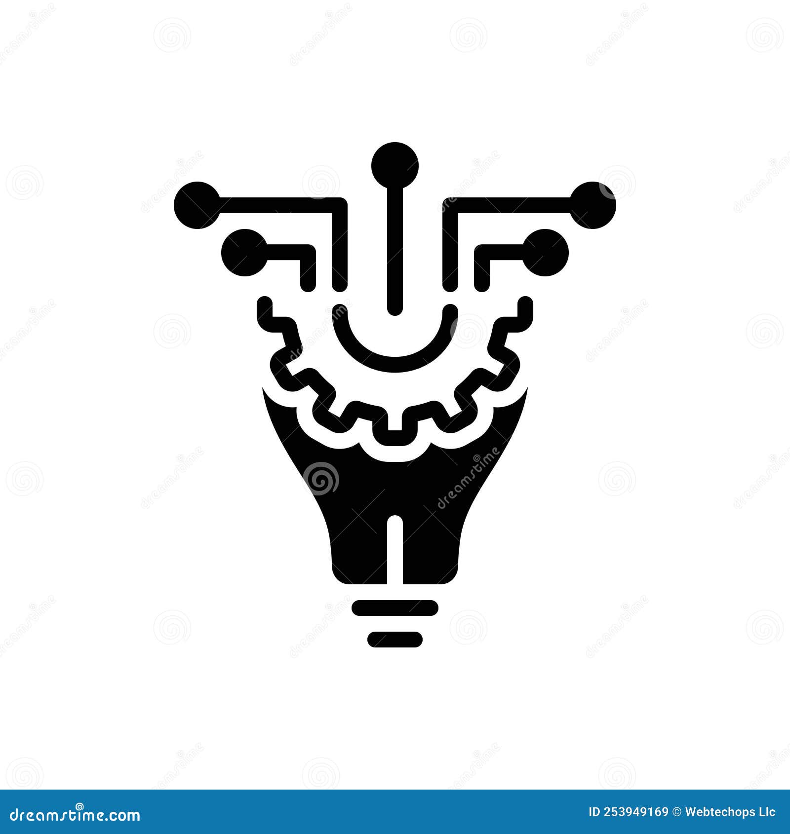 Black Solid Icon for Emerging, Tech and Infrastructure Stock ...