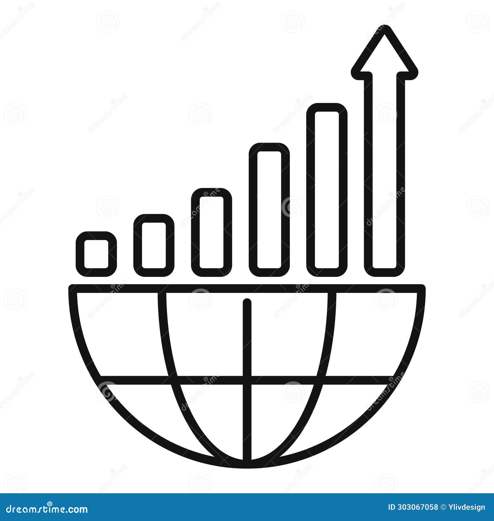 Emerging Market Icon Outline Vector. Payment Global Chart Stock Vector ...