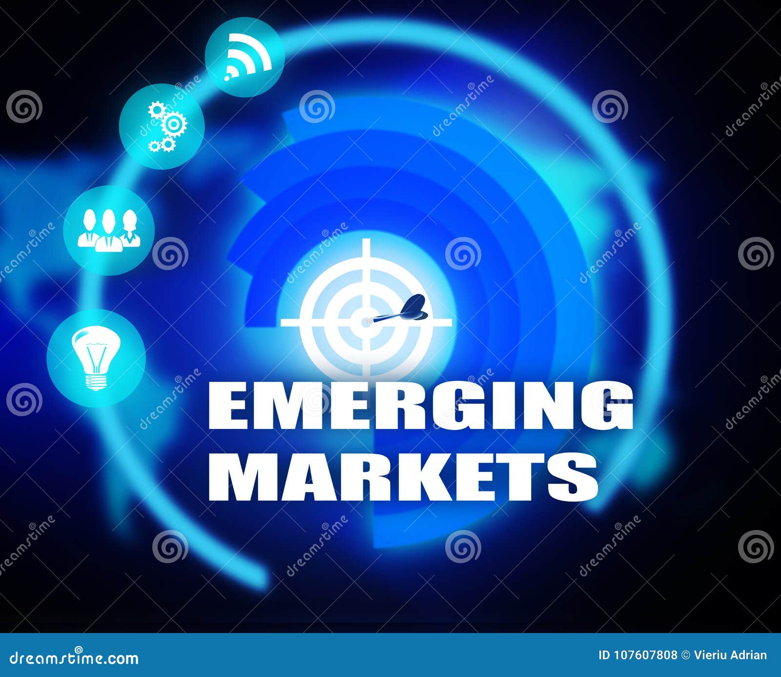 Emerging Markets Concept Plan Graphic Stock Illustration - Illustration ...
