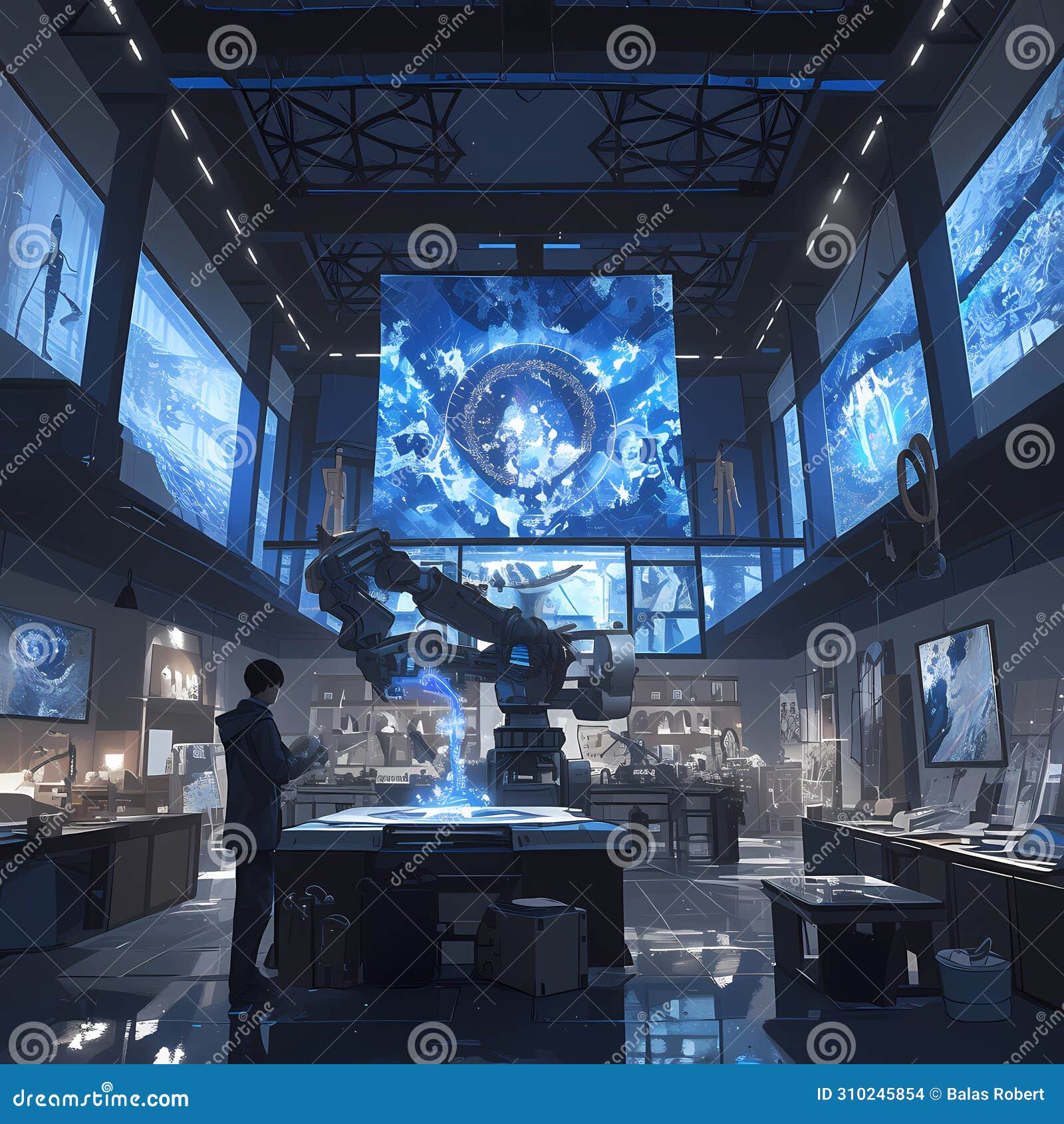 Emerging Tech Lab - the Future of Innovation Stock Illustration ...