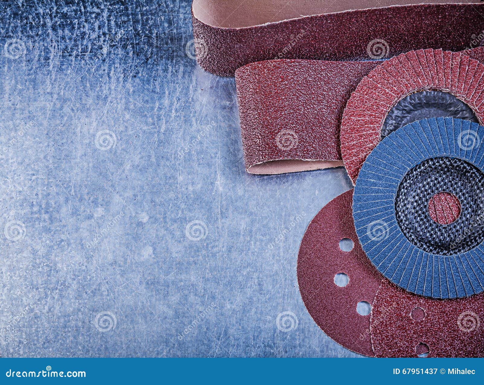 Emery Paper Abrasive Discs Flap Grinding Wheels on Metallic Back Stock ...