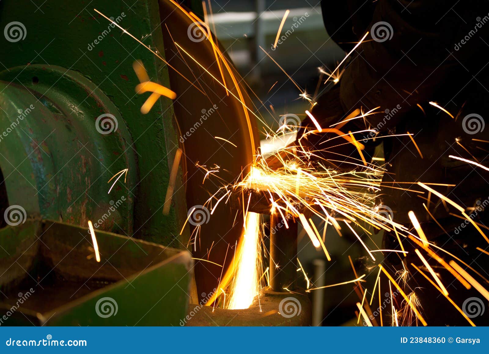 Emery in process stock photo. Image of industrial, sharpen - 23848360