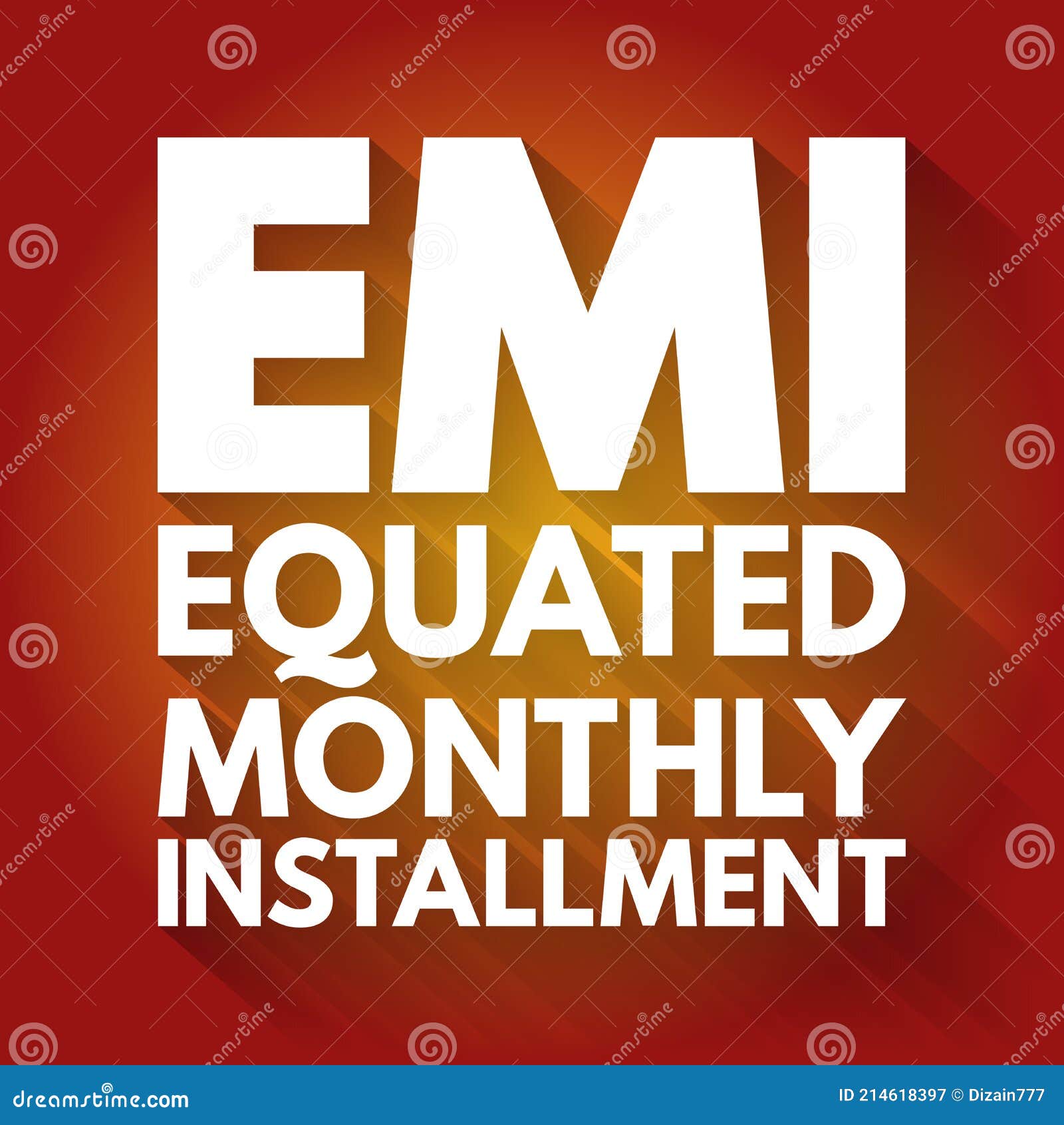 Emi Equated Monthly Installment Concept With Big Word Or Text And Team ...