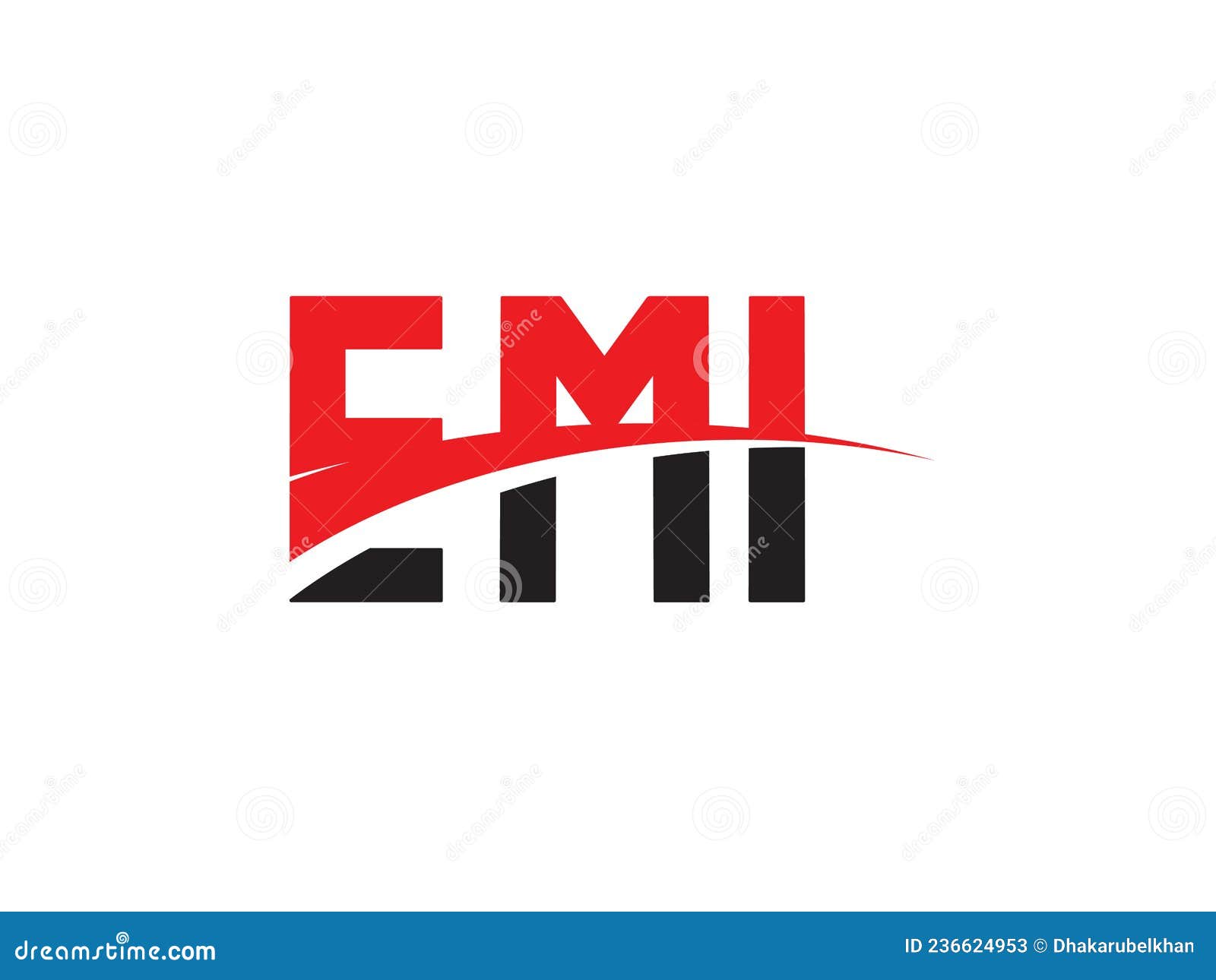 EMI Letter Initial Logo Design Vector Illustration Stock Vector ...