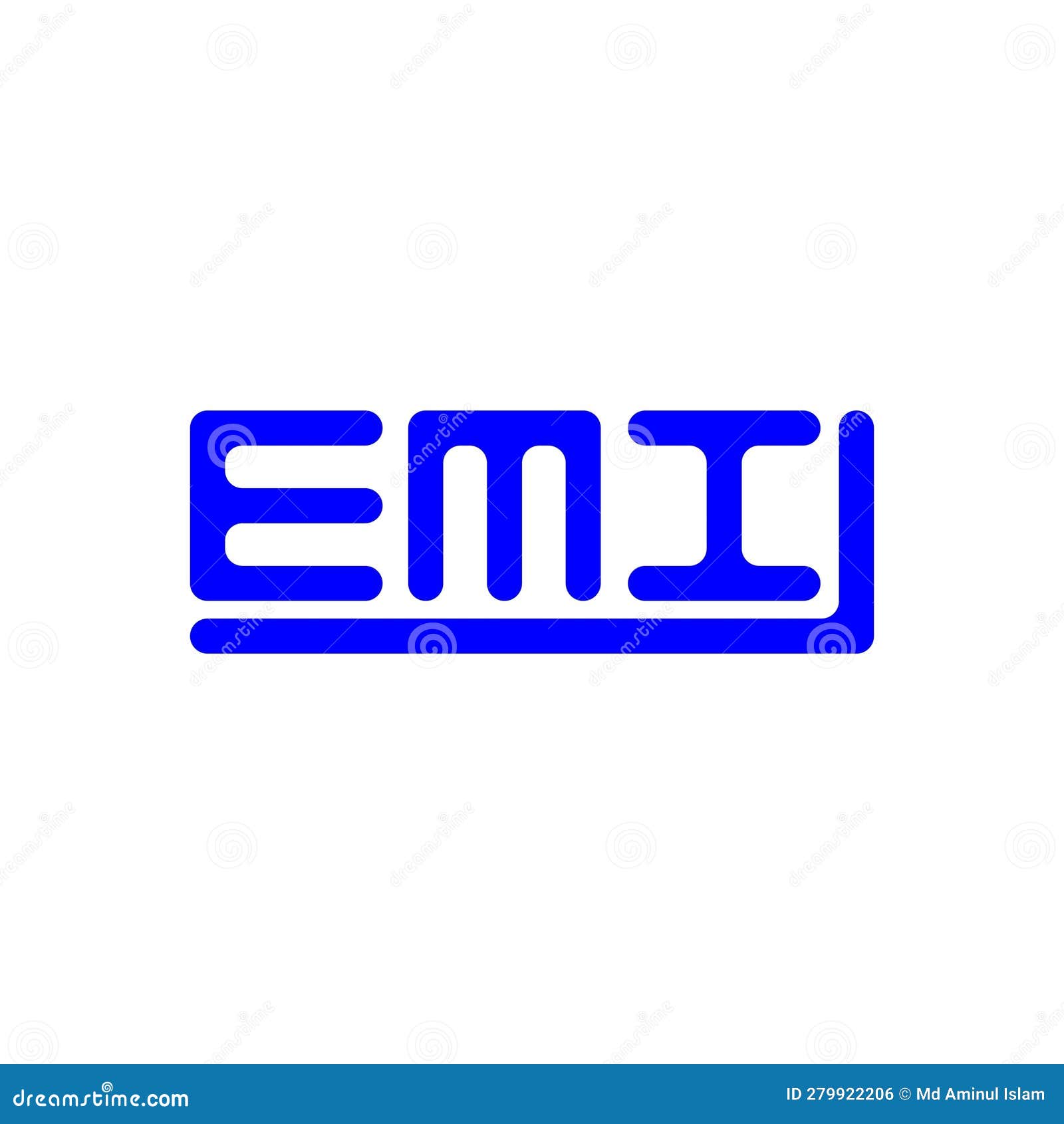 EMI Letter Logo Creative Design with Vector Graphic, EMI Stock Vector ...