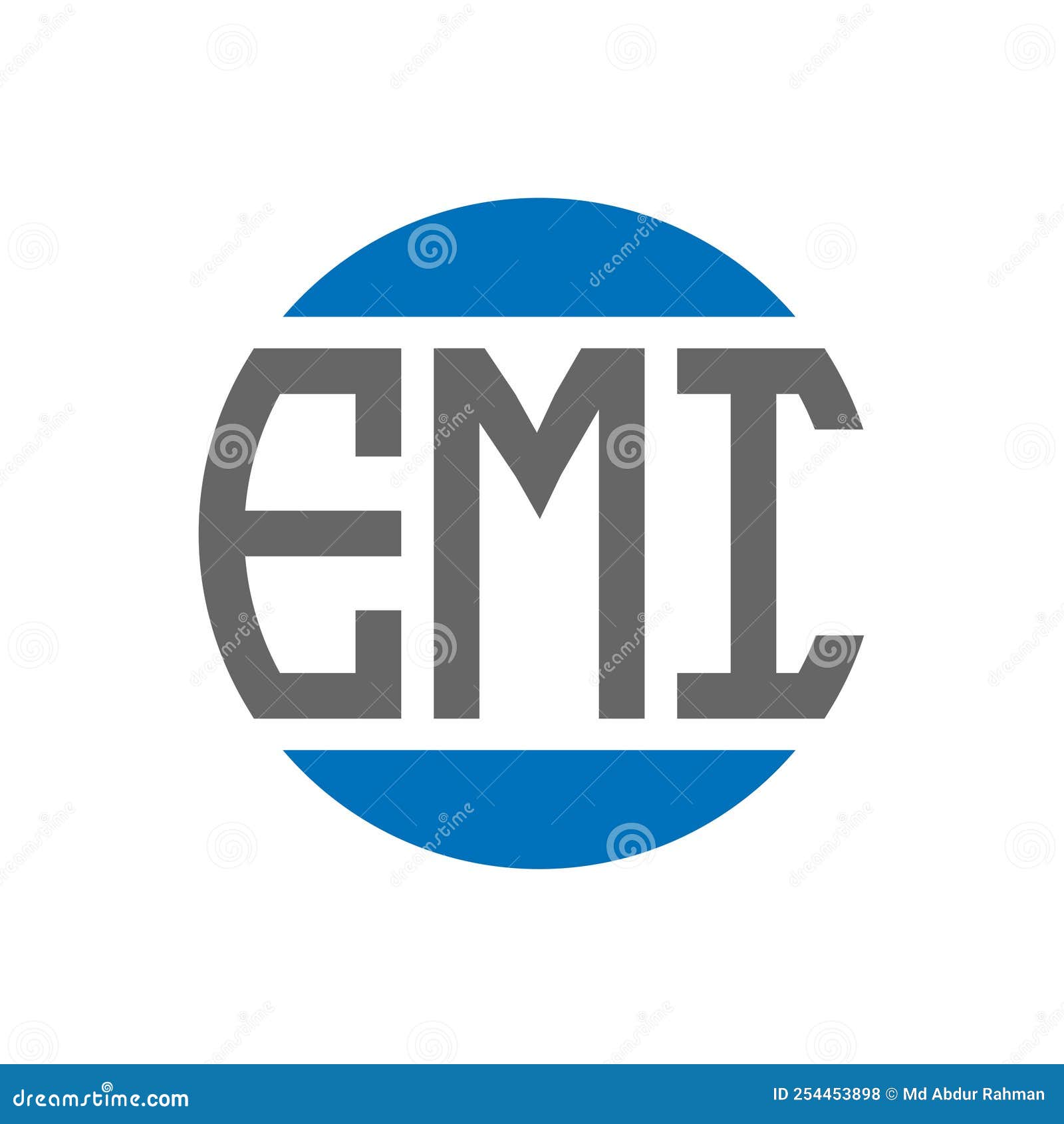 EMI Letter Logo Design On White Background. EMI Creative Initials ...