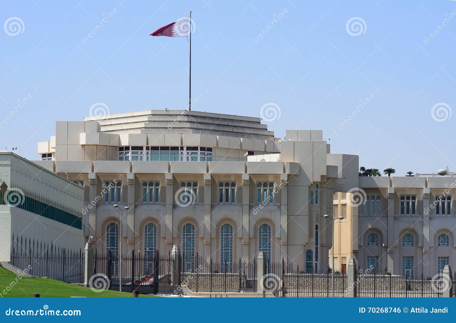 The Emir S Palace, Doha, Qatar Stock Photo - Image of cultural, emirate ...