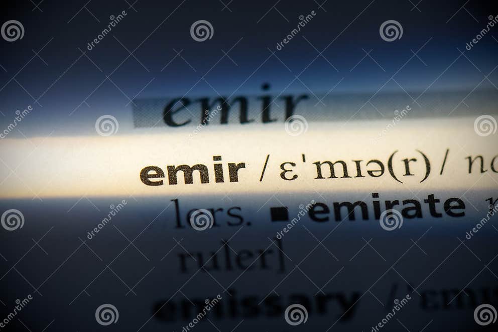 Emir stock photo. Image of reference, word, highlighted - 161578802