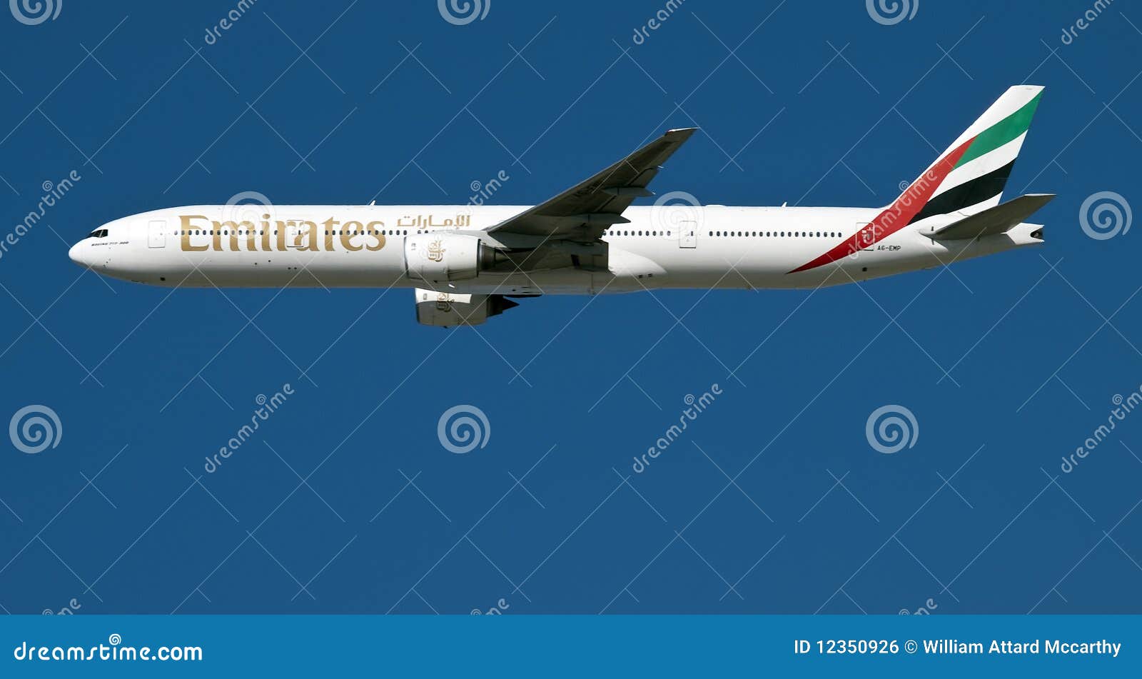 Emirates A6-EMP editorial photo. Image of flying, civil - 12350926