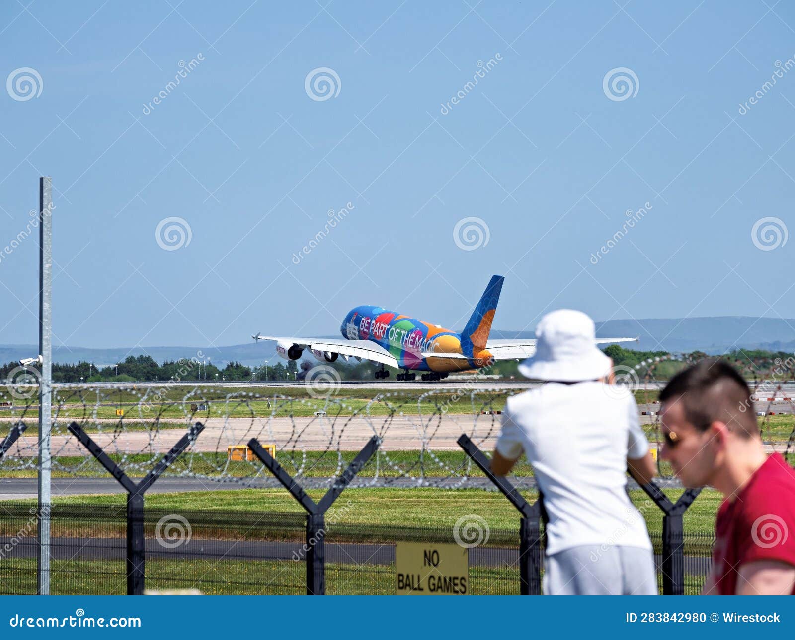 Emirates Be Part of the Magic Plane is Taking Off. Editorial Image ...