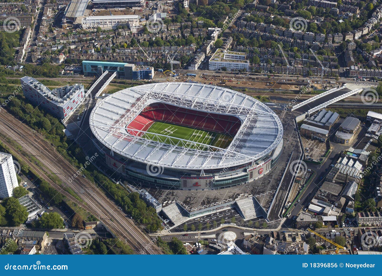 Emirates Stadium Aerial View