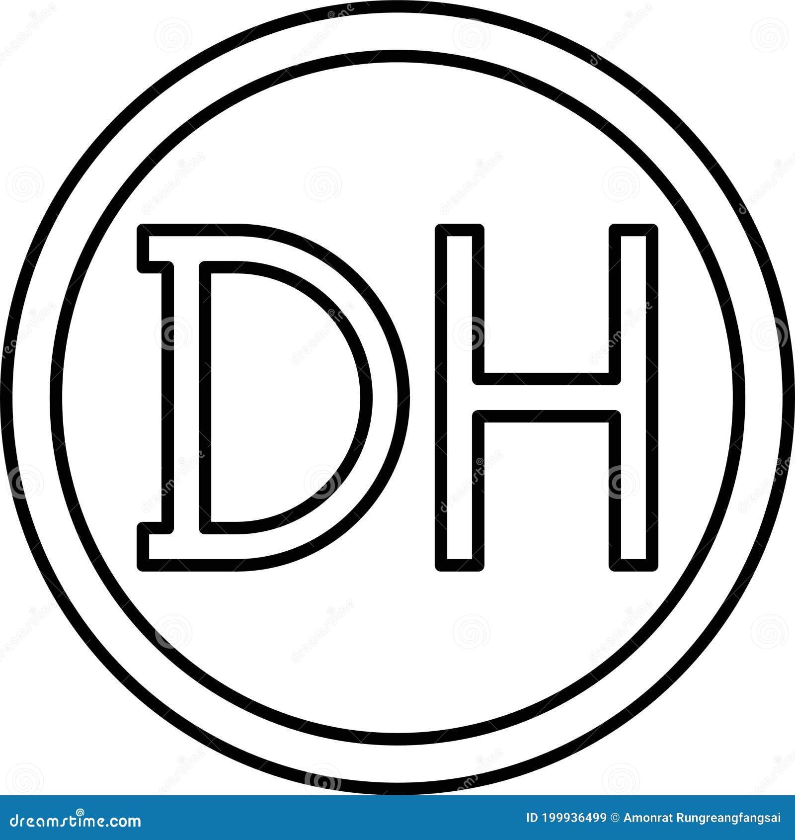 Emirati Dirham Coin, Currency of the United Arab Emirates Stock Vector ...