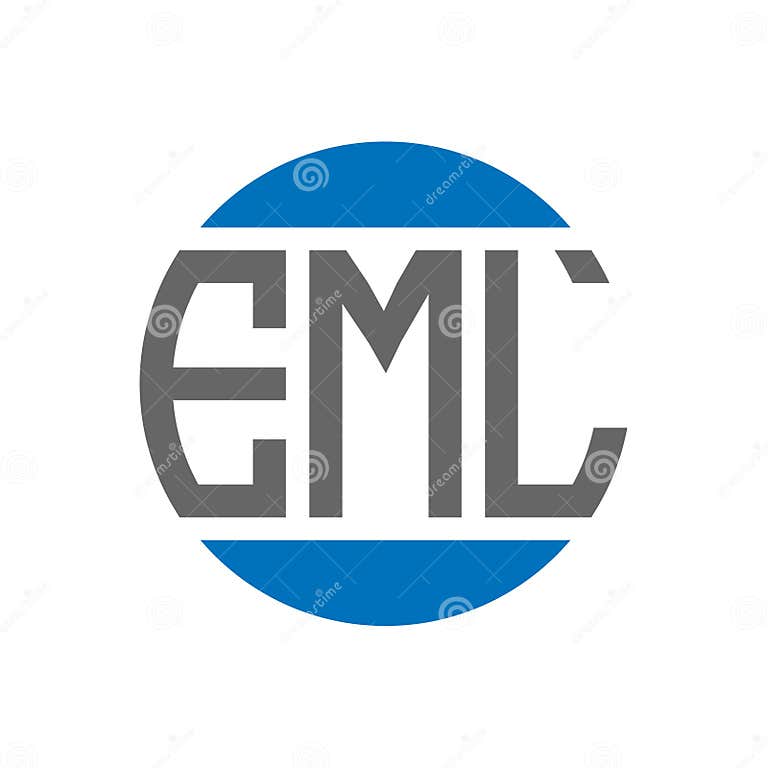EML Letter Logo Design on White Background. EML Creative Initials ...