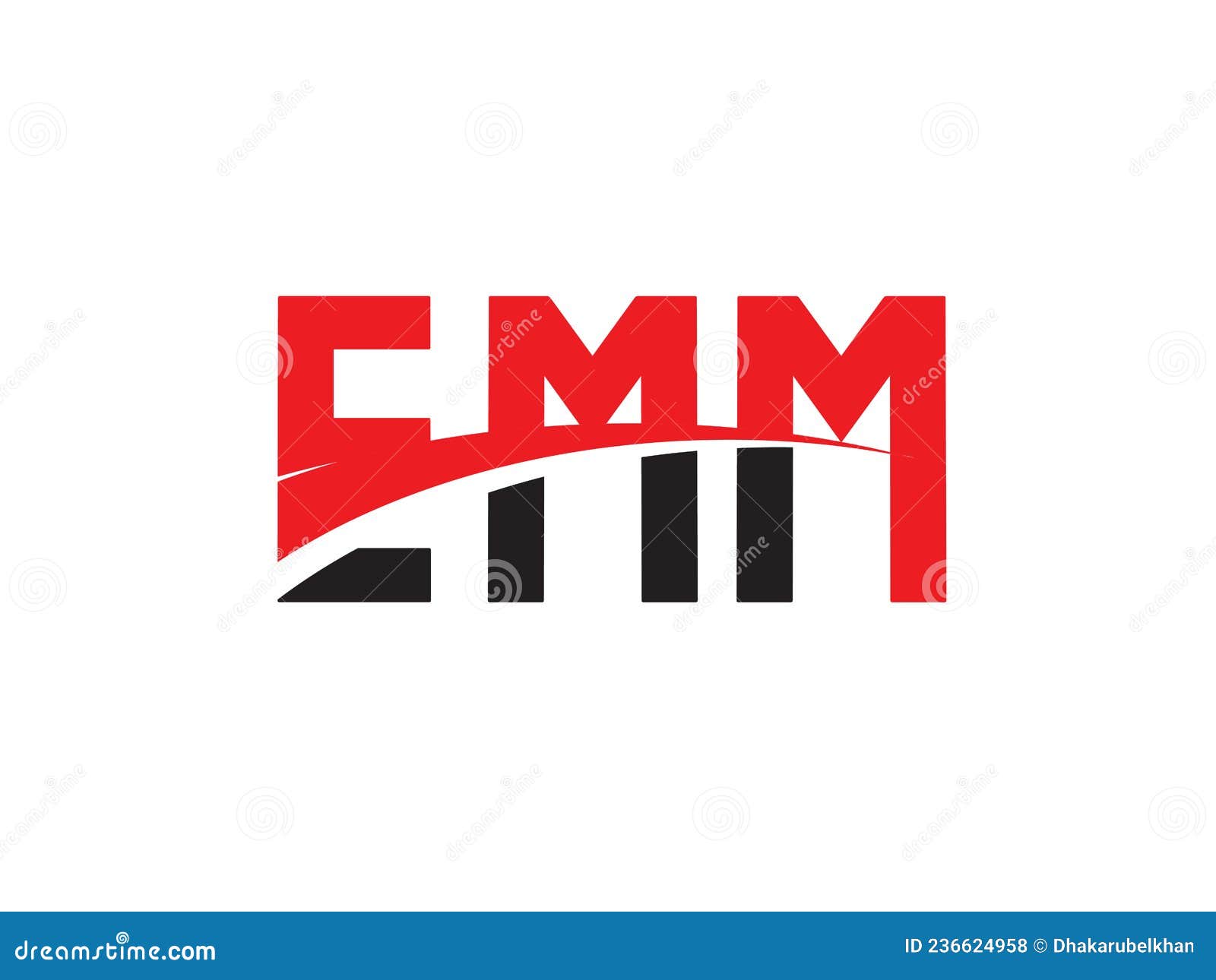EMM Letter Initial Logo Design Vector Illustration Stock Vector ...