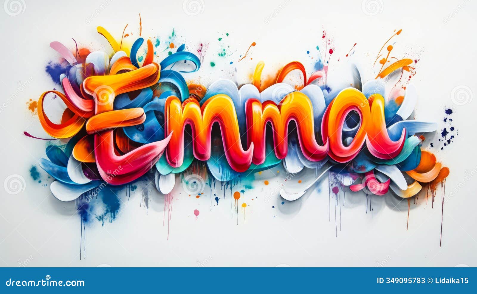 Emma Graffiti Splash Art Royalty-Free Stock Photography | CartoonDealer ...