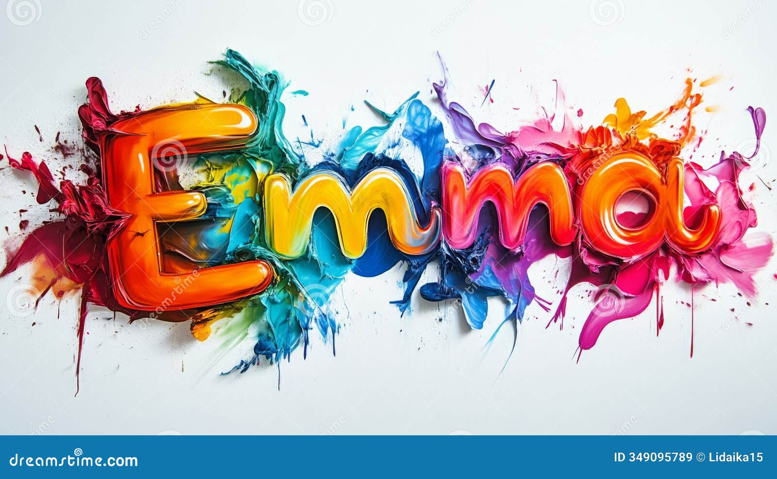 Emma Graffiti Splash Art Royalty-Free Stock Photography | CartoonDealer ...