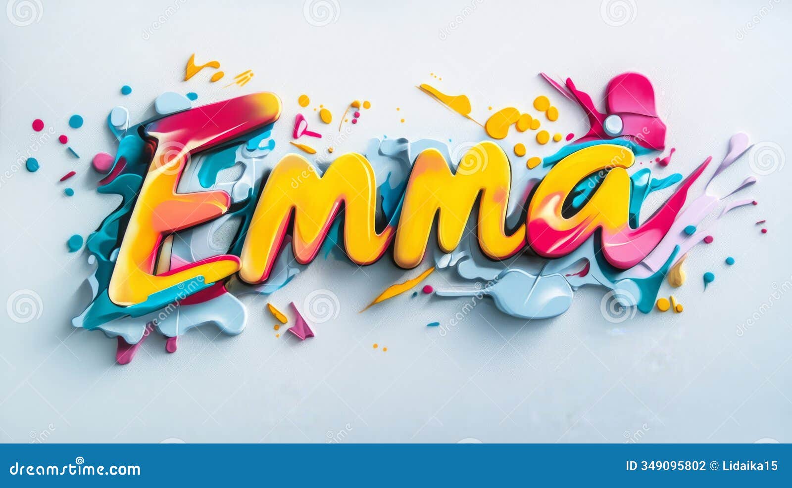 Emma Graffiti Splash Art Royalty-Free Stock Photo | CartoonDealer.com ...