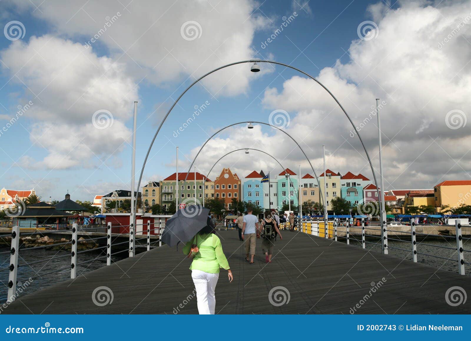 Emma swing bridge- curacao stock image. Image of swing - 2002743