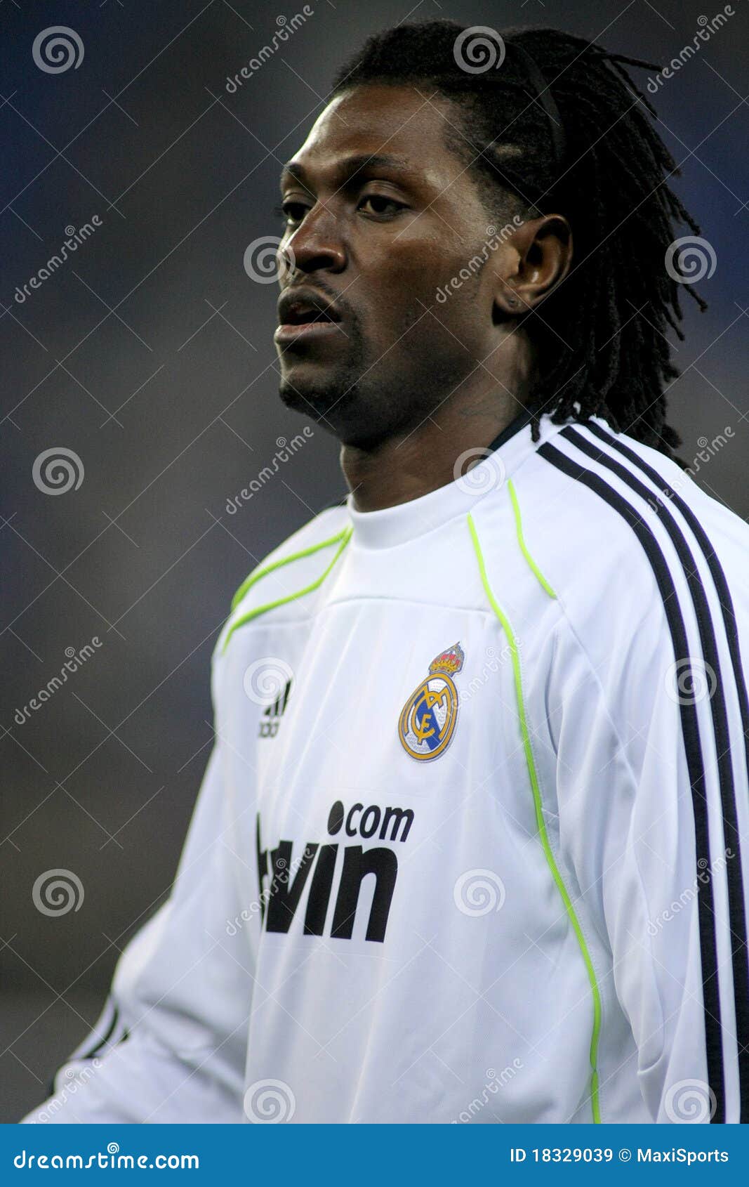 Emmanuel Adebayor of Real Madrid Editorial Stock Image - Image of ...