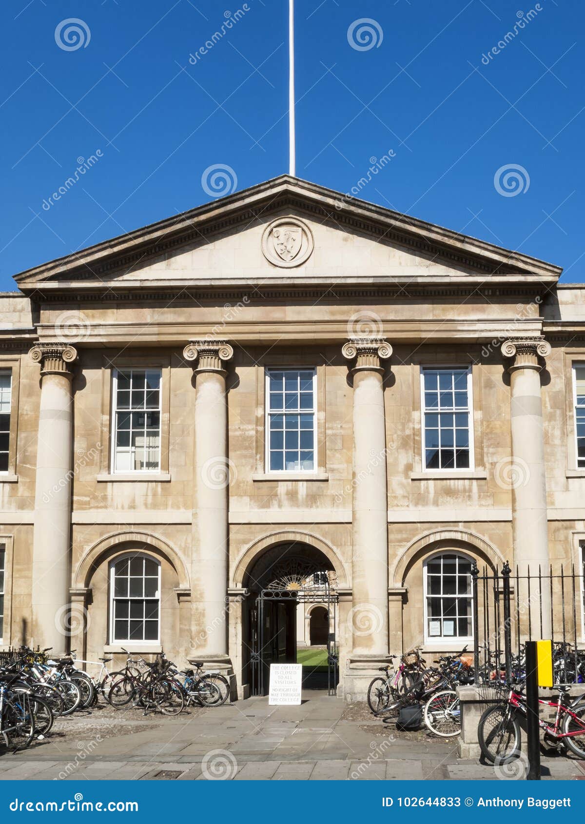 Emmanuel College Cambridge University Foto de archivo editorial ...