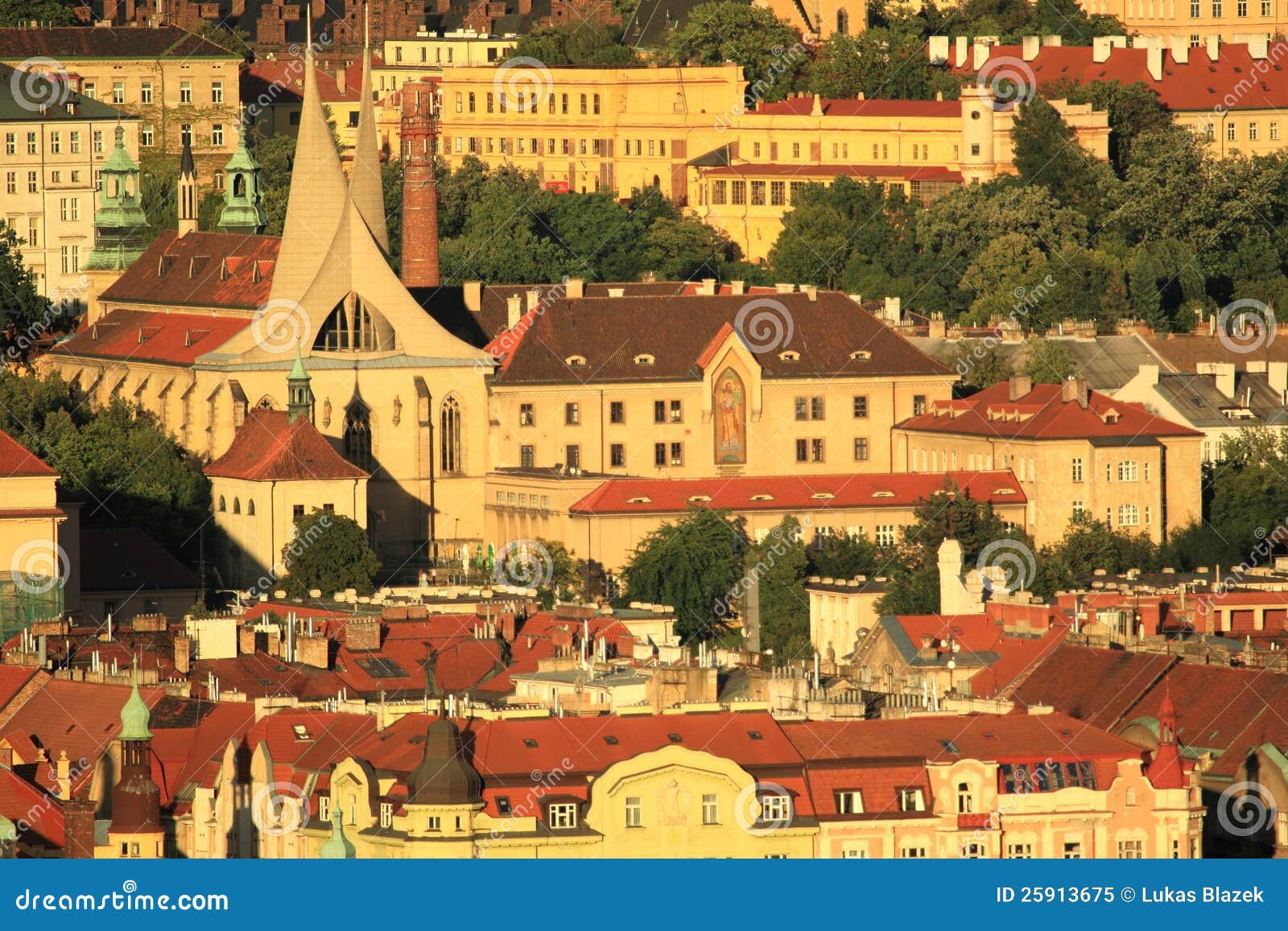 Emmaus monastery in Prague stock image. Image of building - 25913675