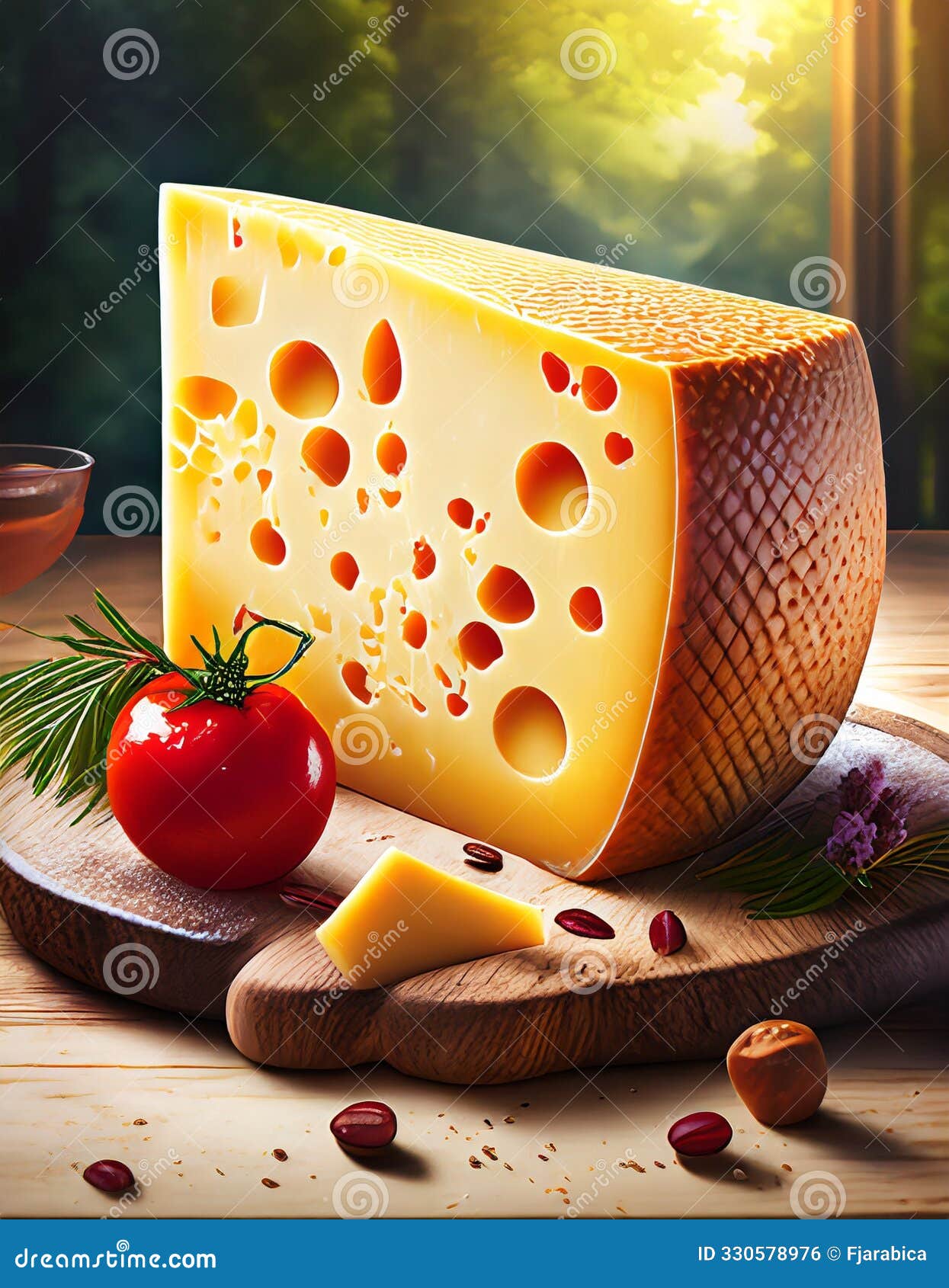 Emmental Cheese Cartoon Character Design On A Surprised Gesture Vector ...
