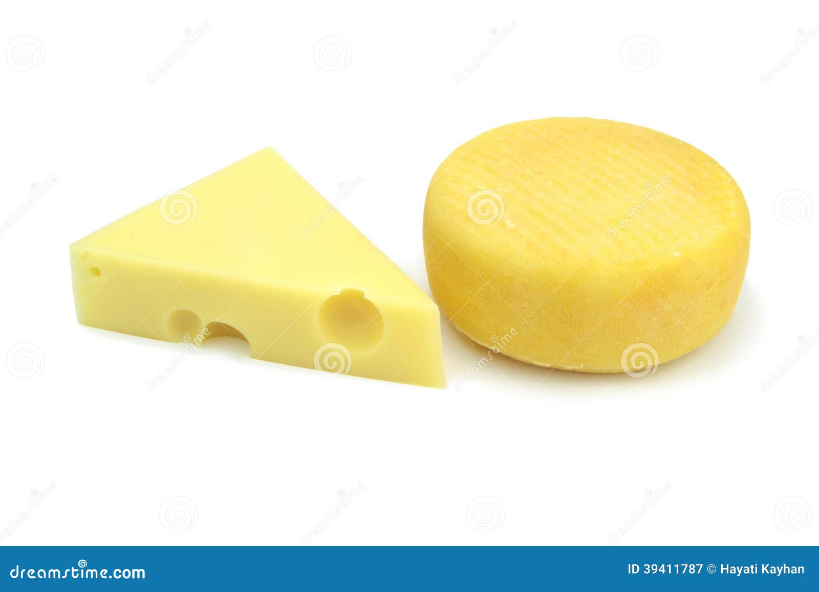 Emmental and kashar cheese stock image. Image of isolated - 39411787