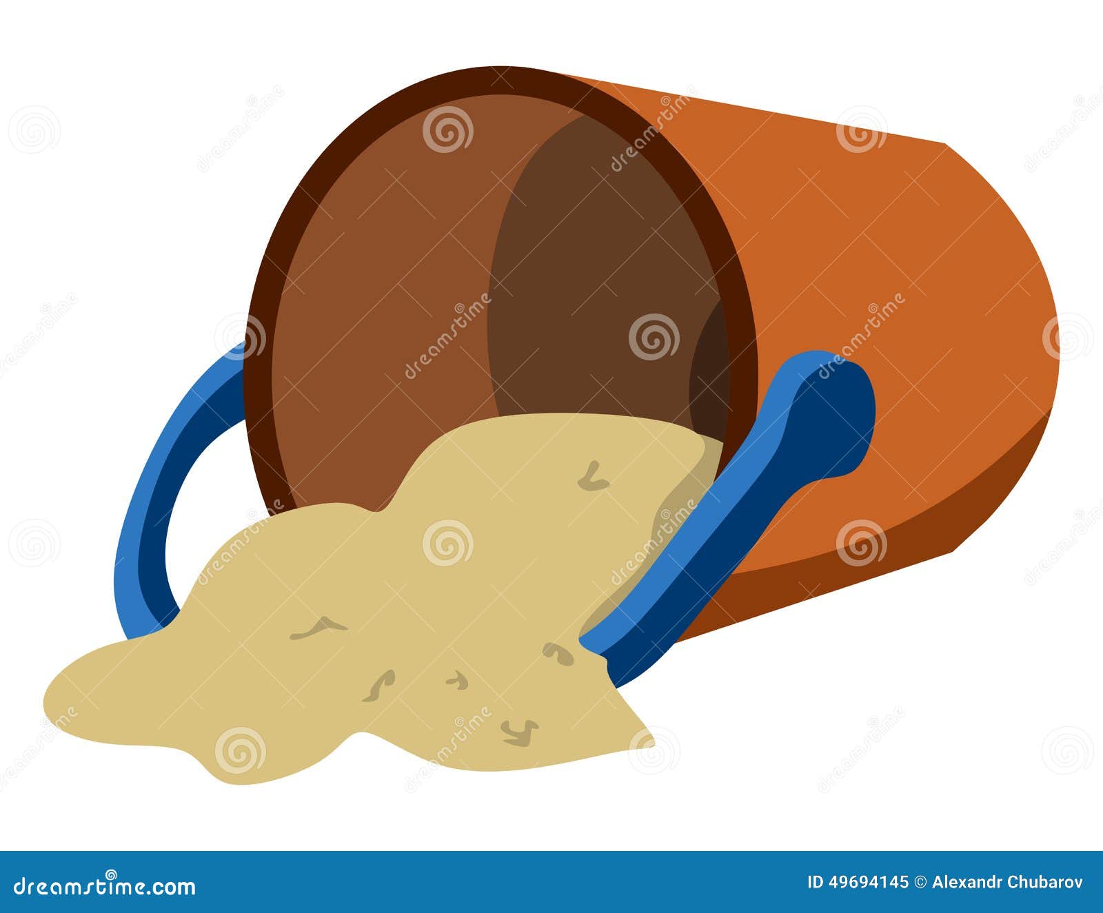 Emmer zand vector illustratie. Illustration of kustlijn - 49694145