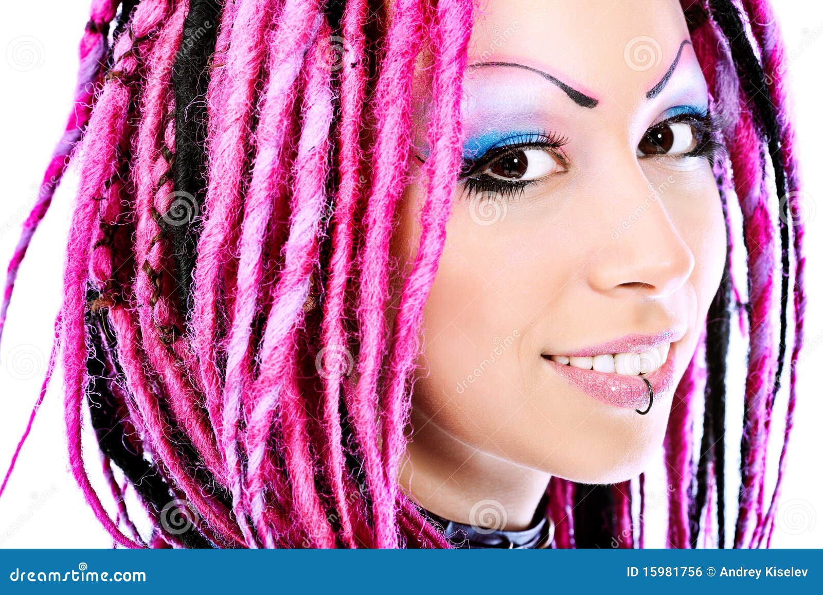 Emo stock photo. Image of cosmetics, female, fashion - 15981756