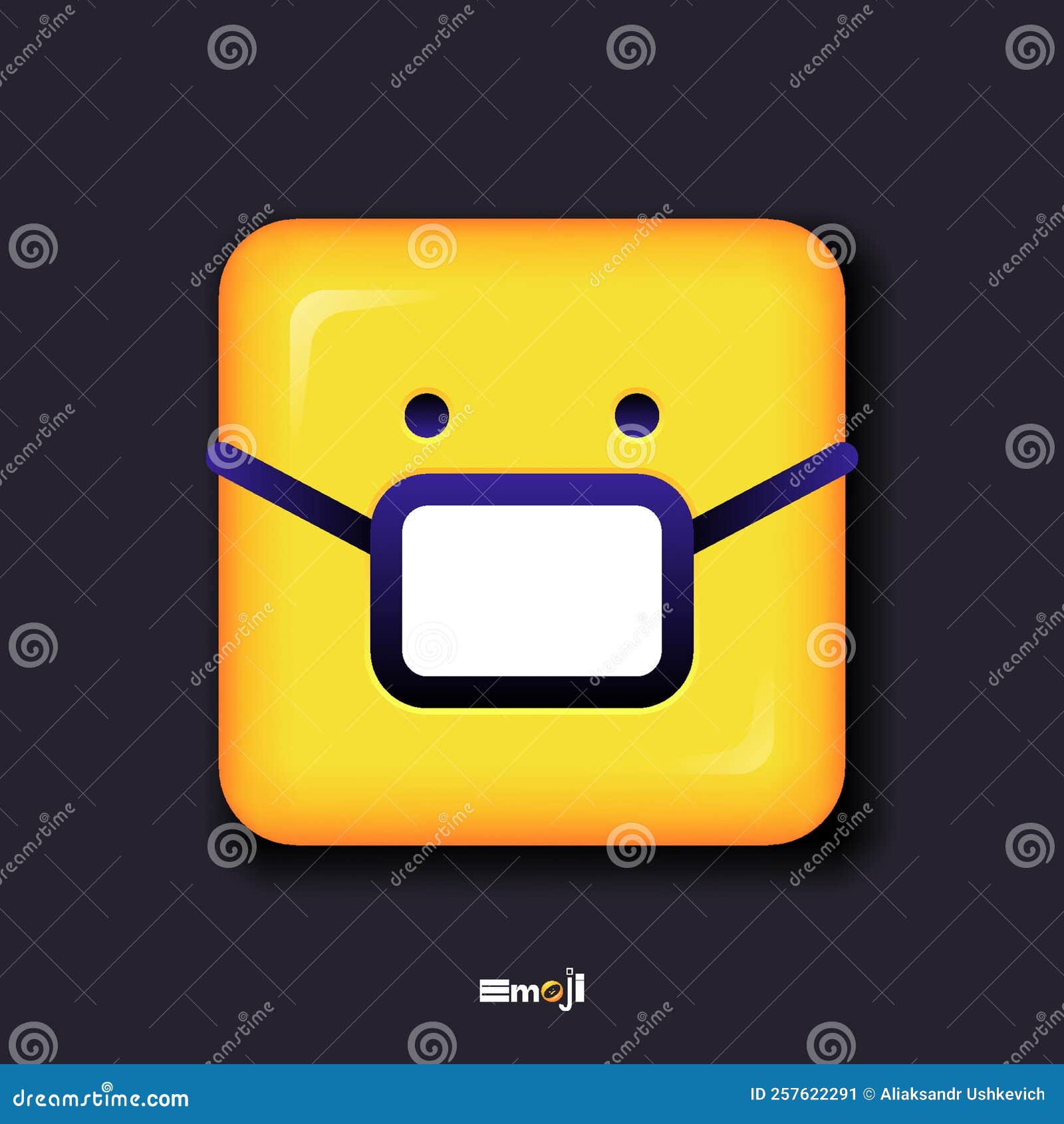 Square Emoticons Yellow Emoji Faces Emoticon Smile, Digital Smiley ...