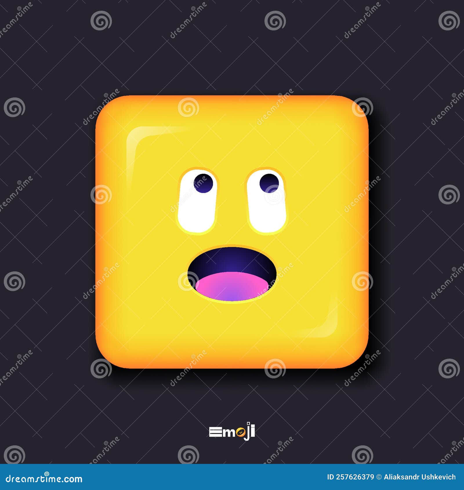 Square Emoticons Yellow Emoji Faces Emoticon Smile, Digital Smiley ...