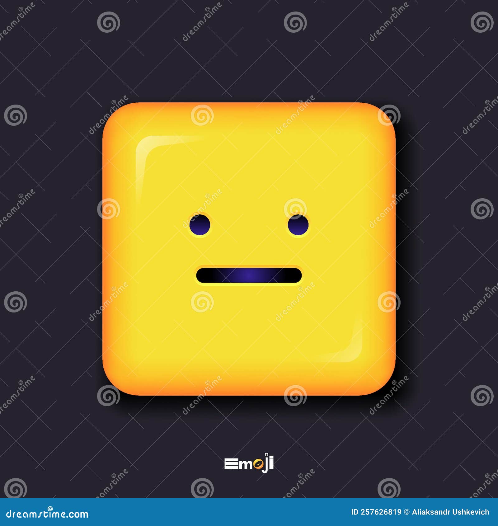 Square Emoticons Yellow Emoji Faces Emoticon Smile, Digital Smiley ...
