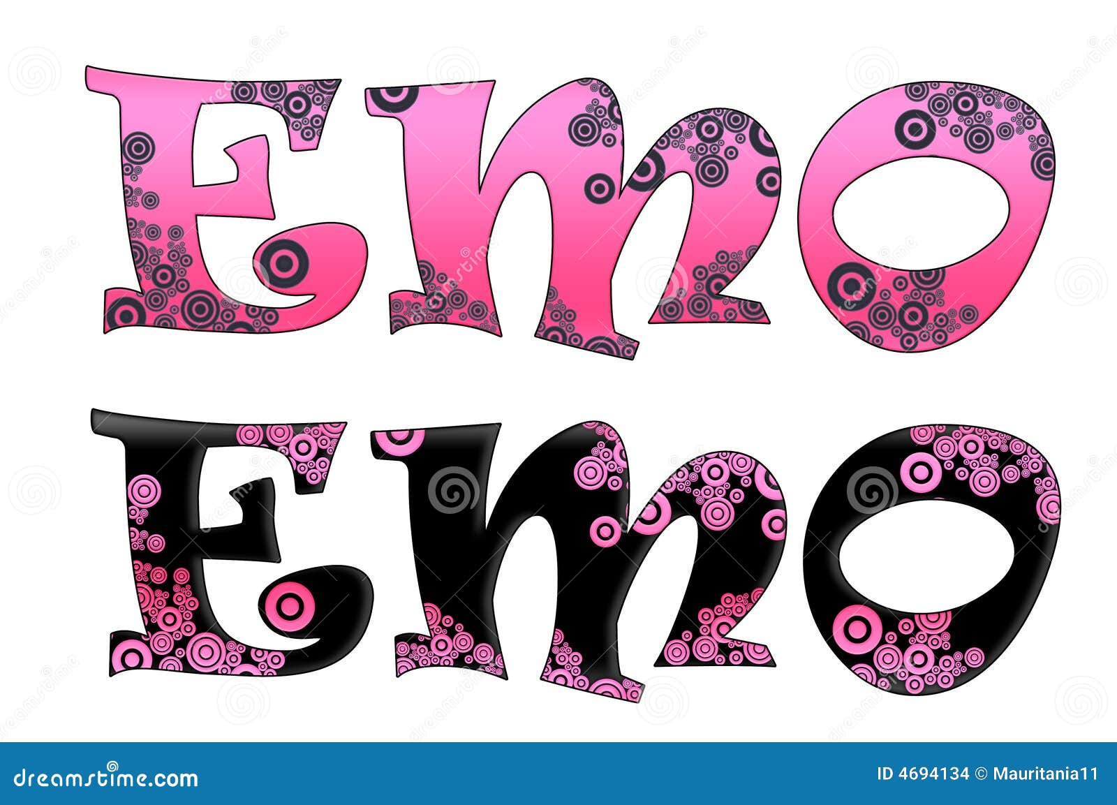 Emo stock illustration. Illustration of bright, youth - 4694134