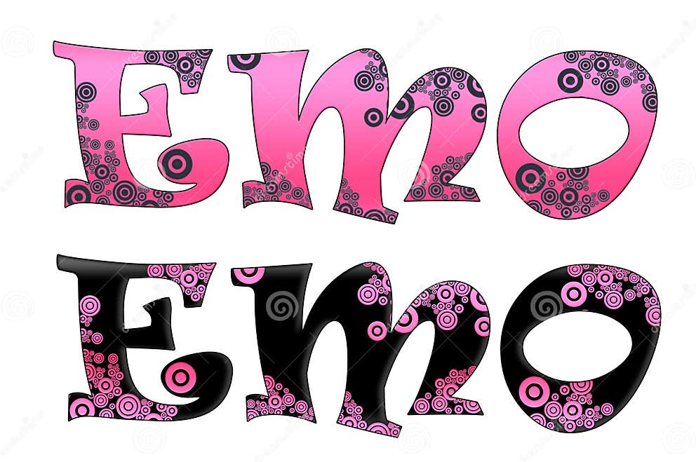 Emo stock illustration. Illustration of bright, youth - 4694134