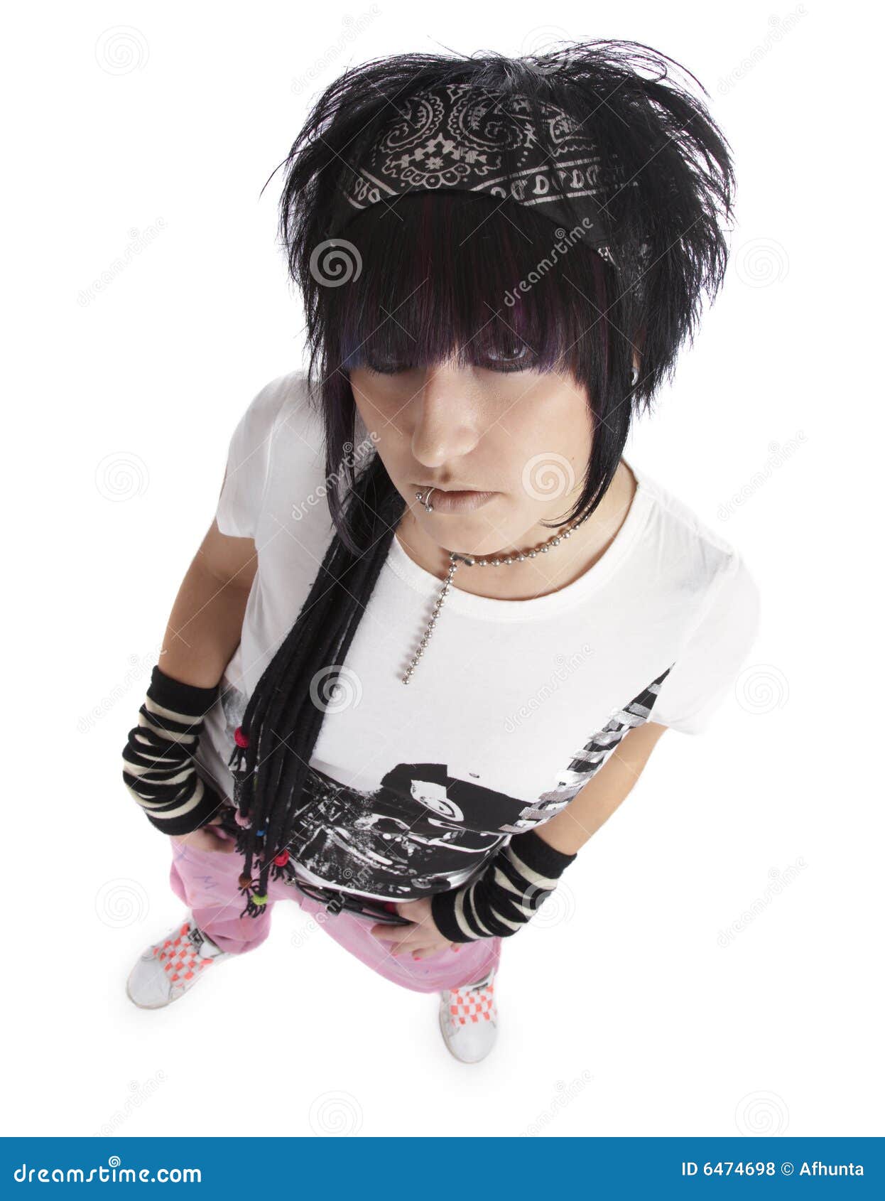 EMO stock photo. Image of cute, people, colored, hair - 6474698