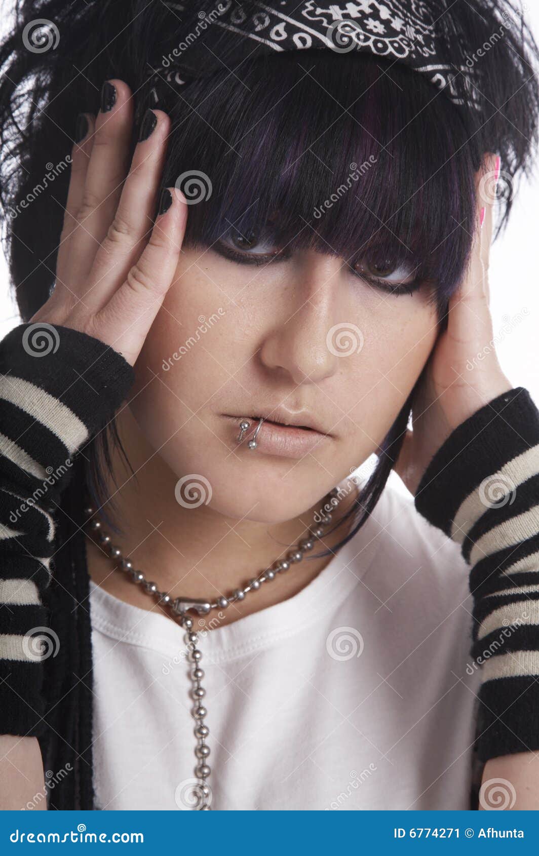 EMO stock image. Image of culture, female, beautiful, pink - 6774271