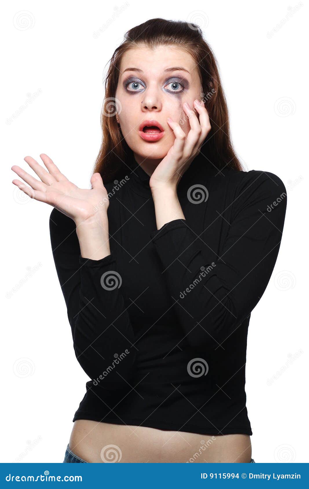 Emo stock photo. Image of beautiful, goth, pink, beauty - 9115994